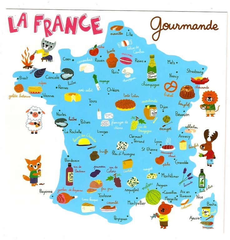 What are the food regions of France?