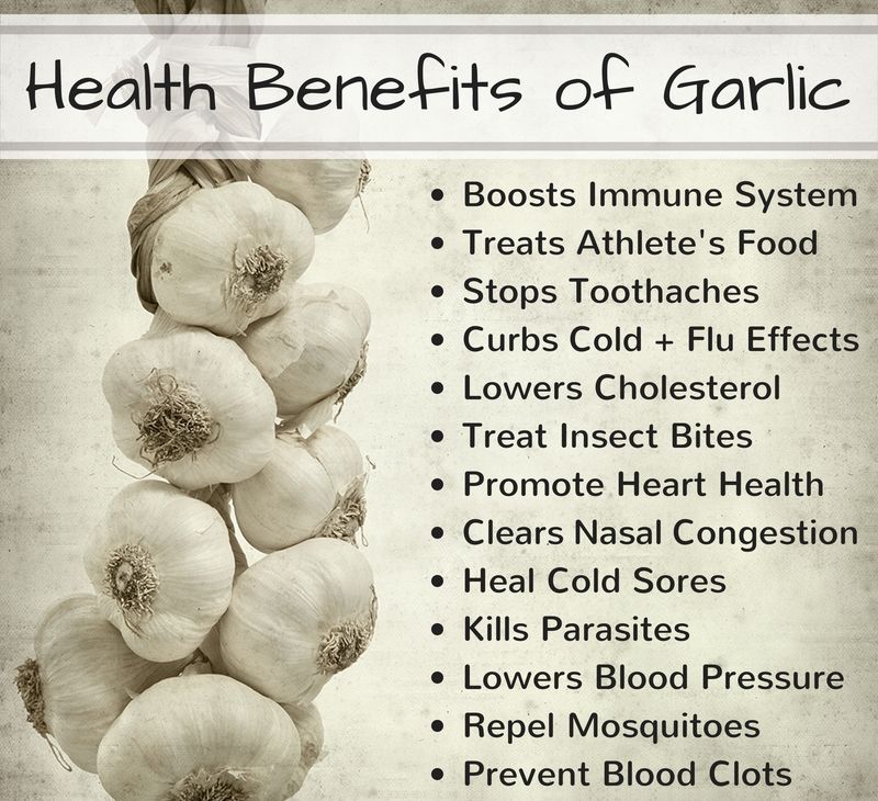 What are the health benefits of garlic?