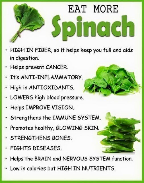 What are the health benefits of spinach?