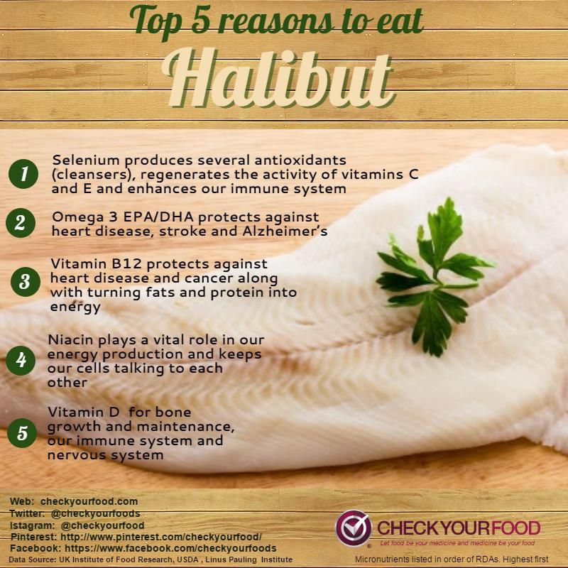 What are the nutritional benefits of halibut?