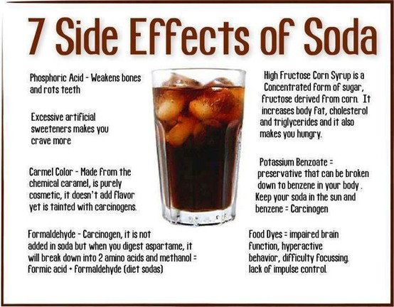 What are the side effects when you stop drinking soda?