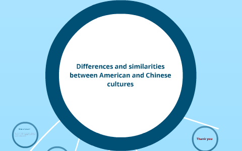 What are the similarities between Chinese and American culture?