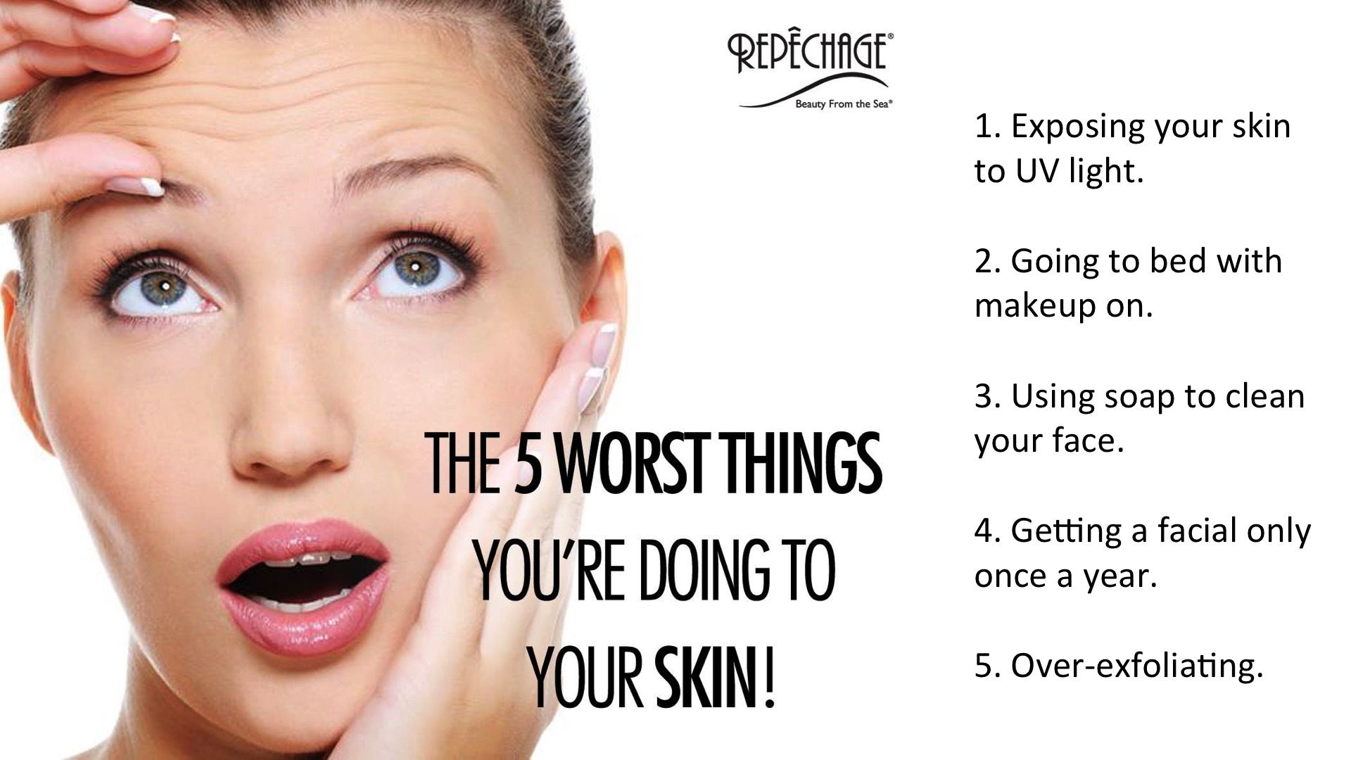 What are the worst things for your skin?