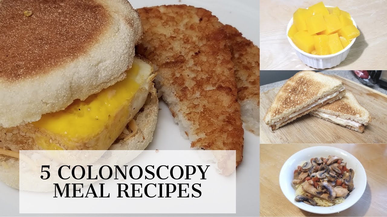 What bread can I eat before a colonoscopy?