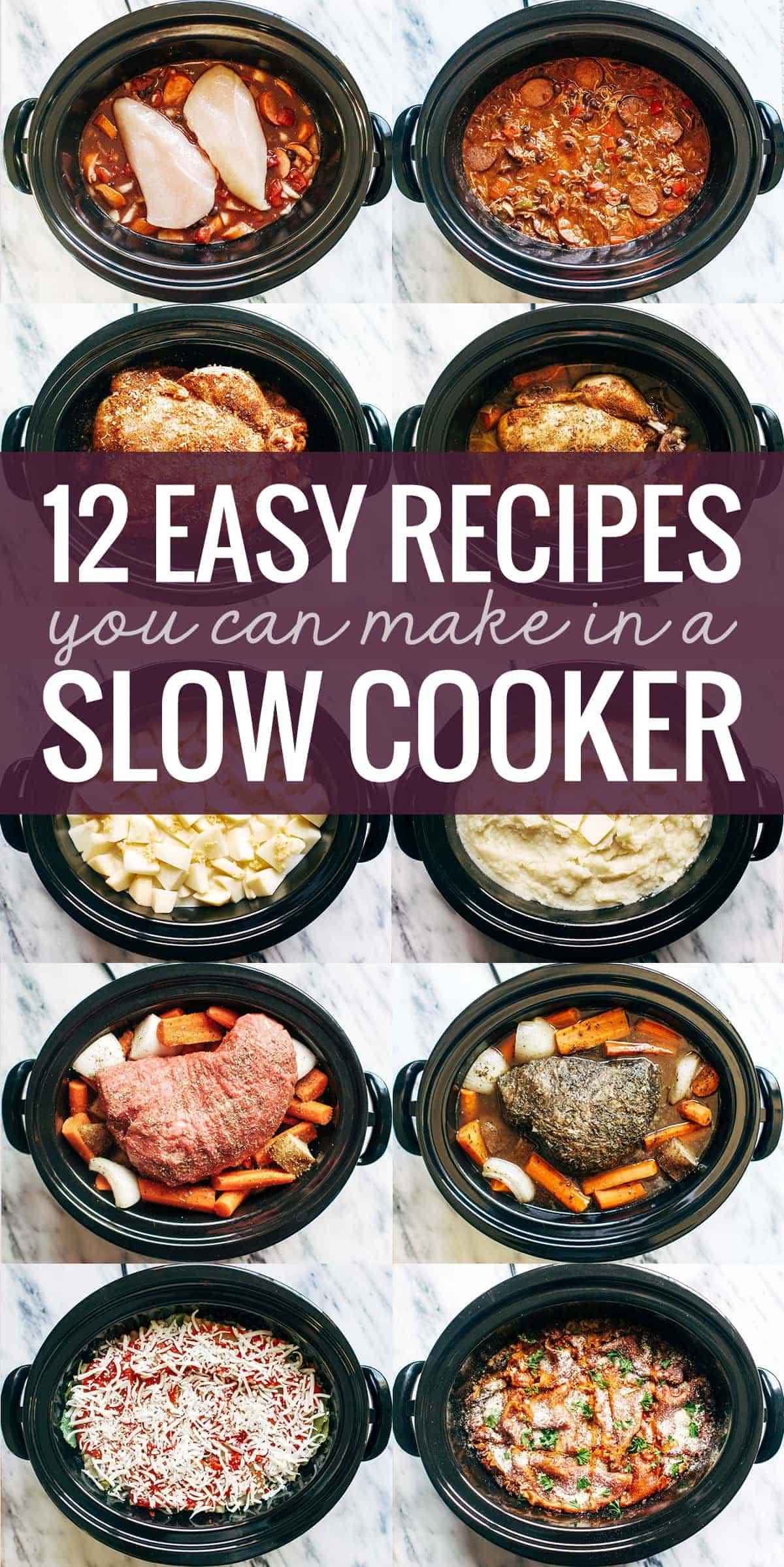 What can be cooked in a slow cooker?