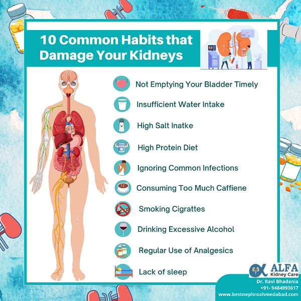 What can damage kidneys?