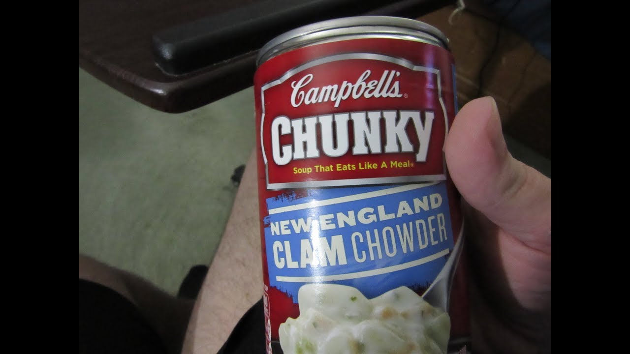 What can you add to Campbell's New England clam chowder?