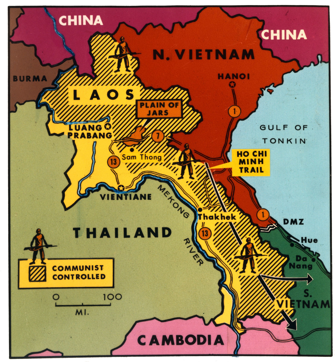 What caused the war in Laos?