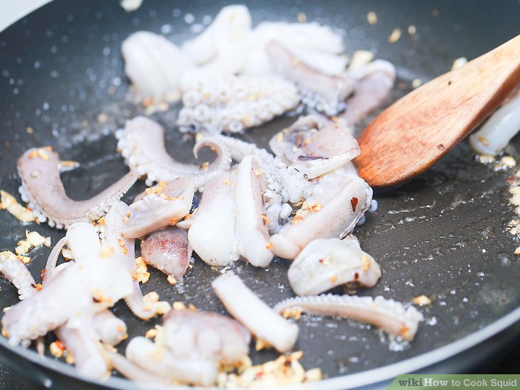What causes calamari to be chewy?