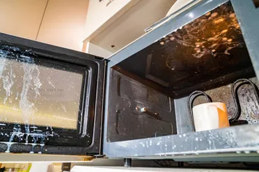 What causes food to explode in microwave?