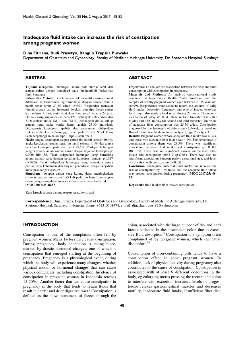 What causes inadequate fluid intake?