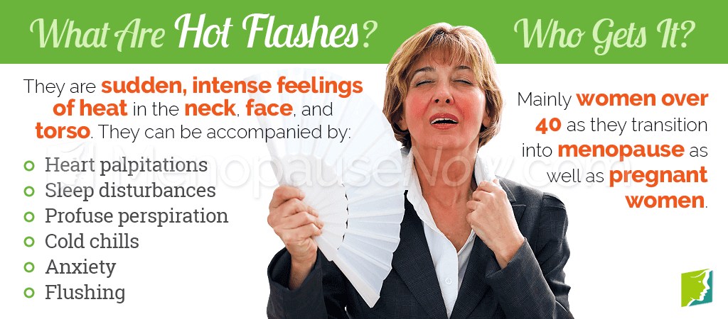 What causes worsening hot flashes?