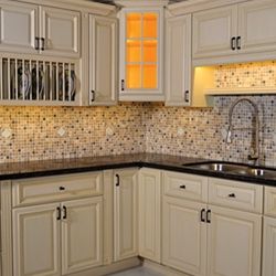 What color is bisque cabinets?