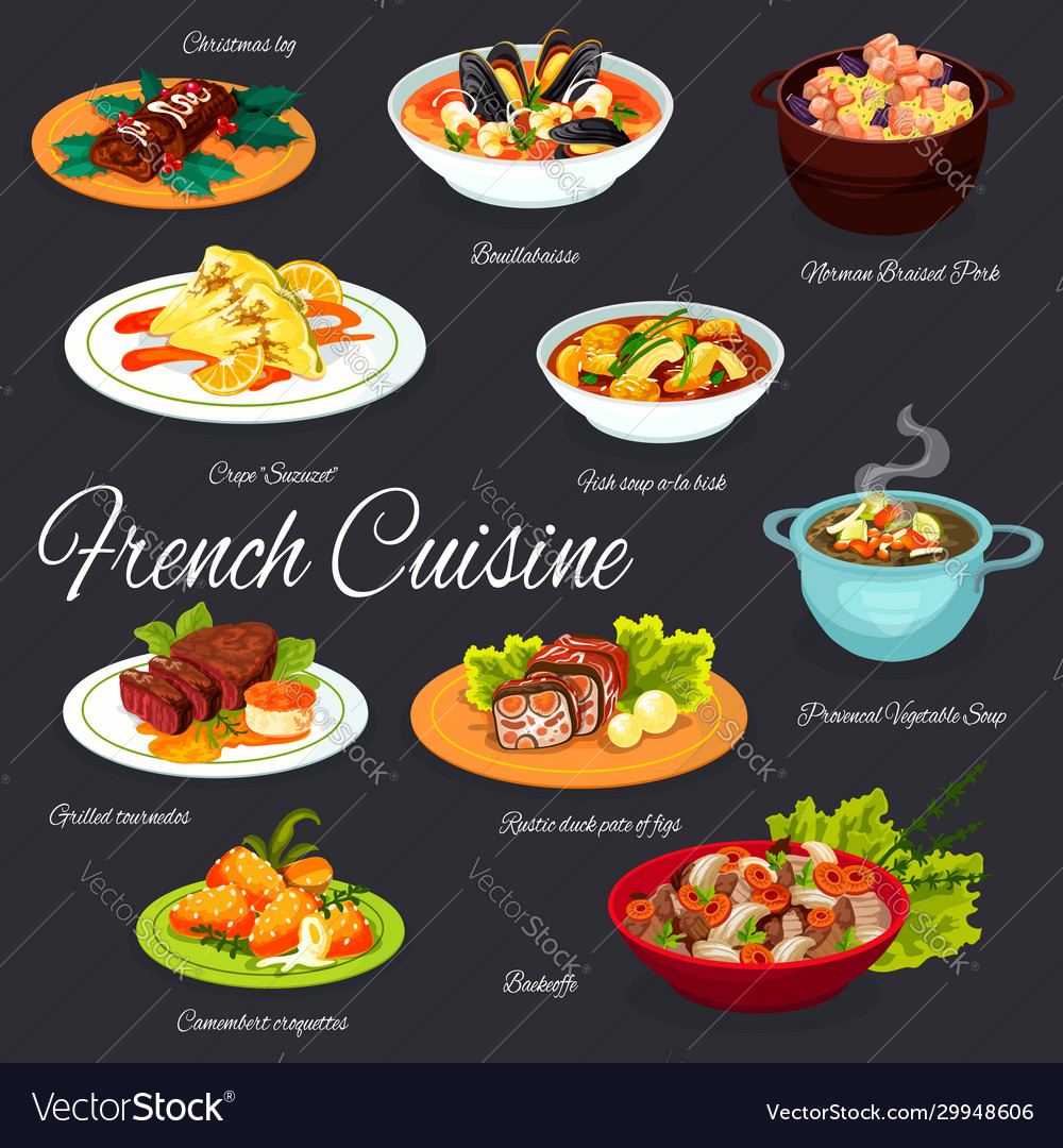 What defines French cuisine?
