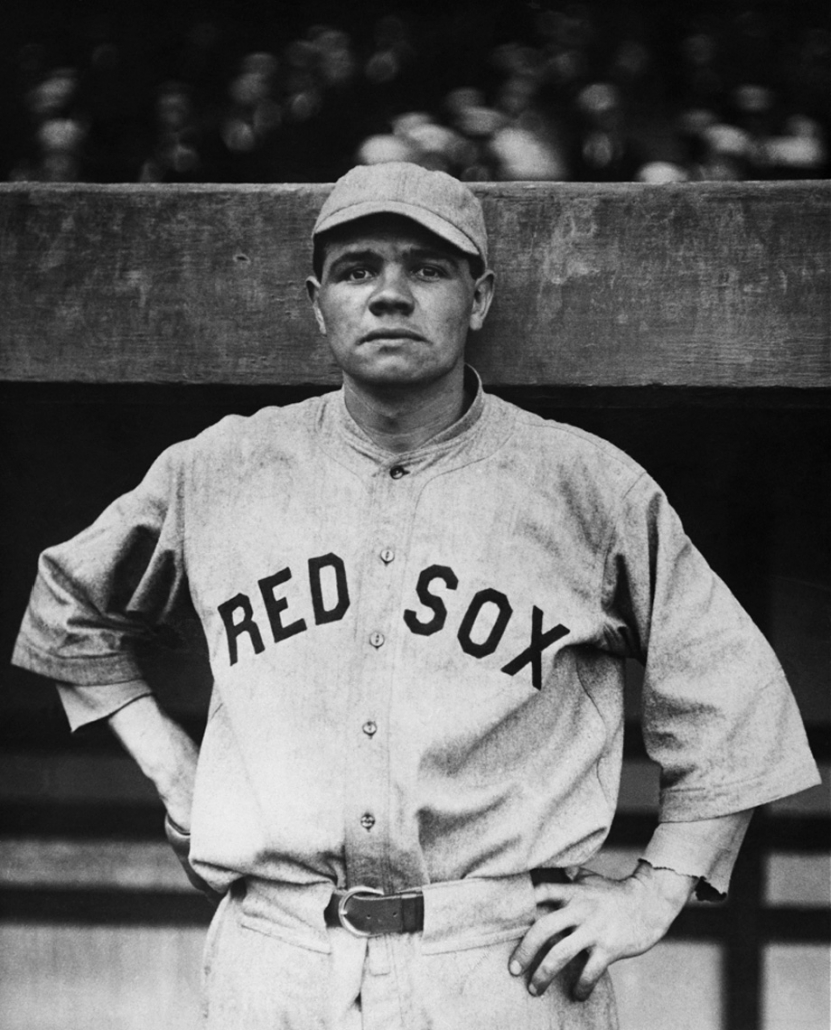 What did Babe Ruth do in 1914?