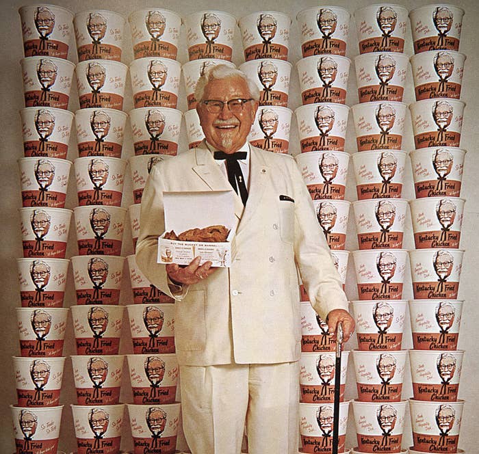 What did Colonel Sanders do with his money?