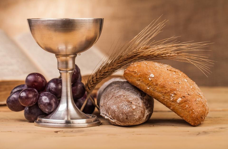 What did Jesus say about bread and wine?