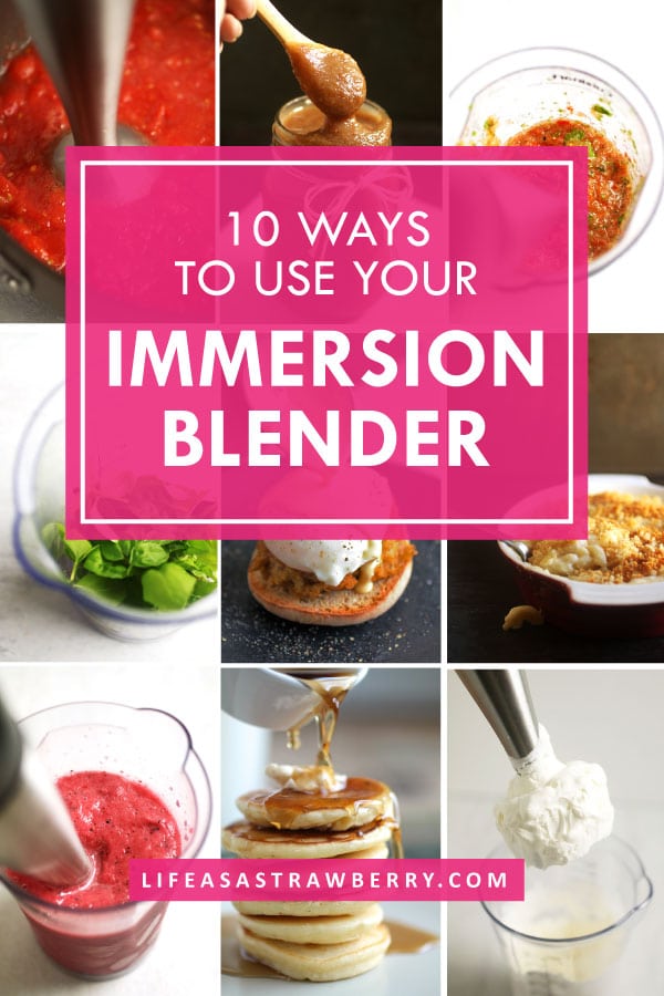 What do you use a hand immersion blender for?