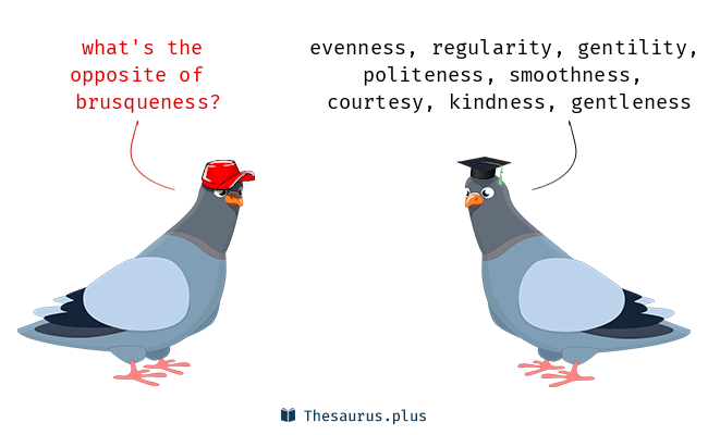 What does brusqueness mean?