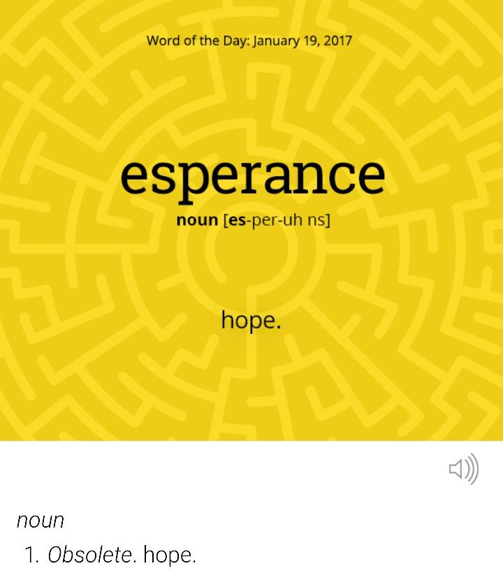 What does Esperance mean in English?