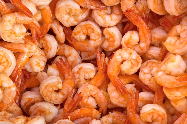 What does rotten cooked shrimp look like?