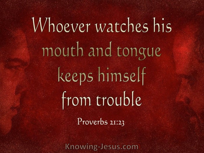 What does the Bible say about a foolish tongue?