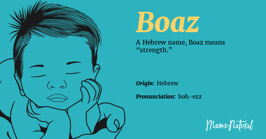 What does the Hebrew word Boaz mean?
