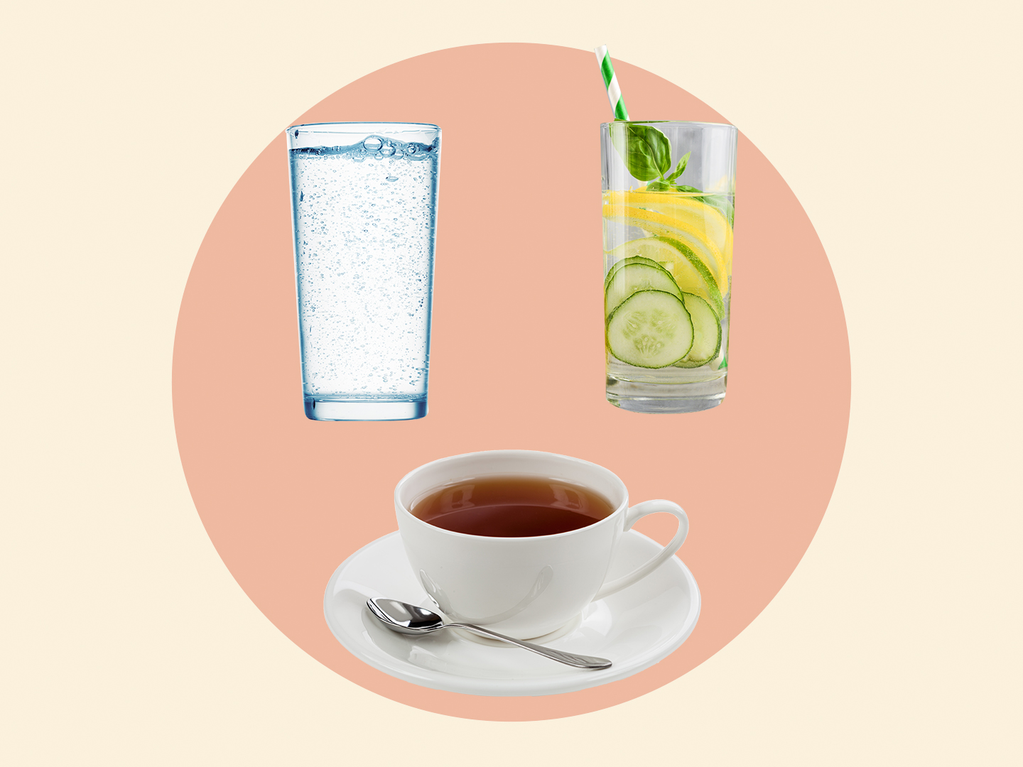 What drinks count towards daily water intake?
