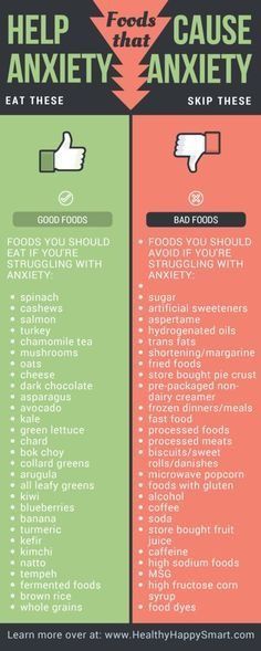 What foods to avoid if you have anxiety?