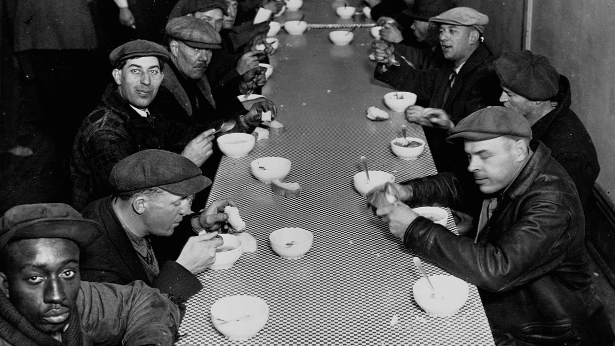 What happened to soup kitchens during the Great Depression?