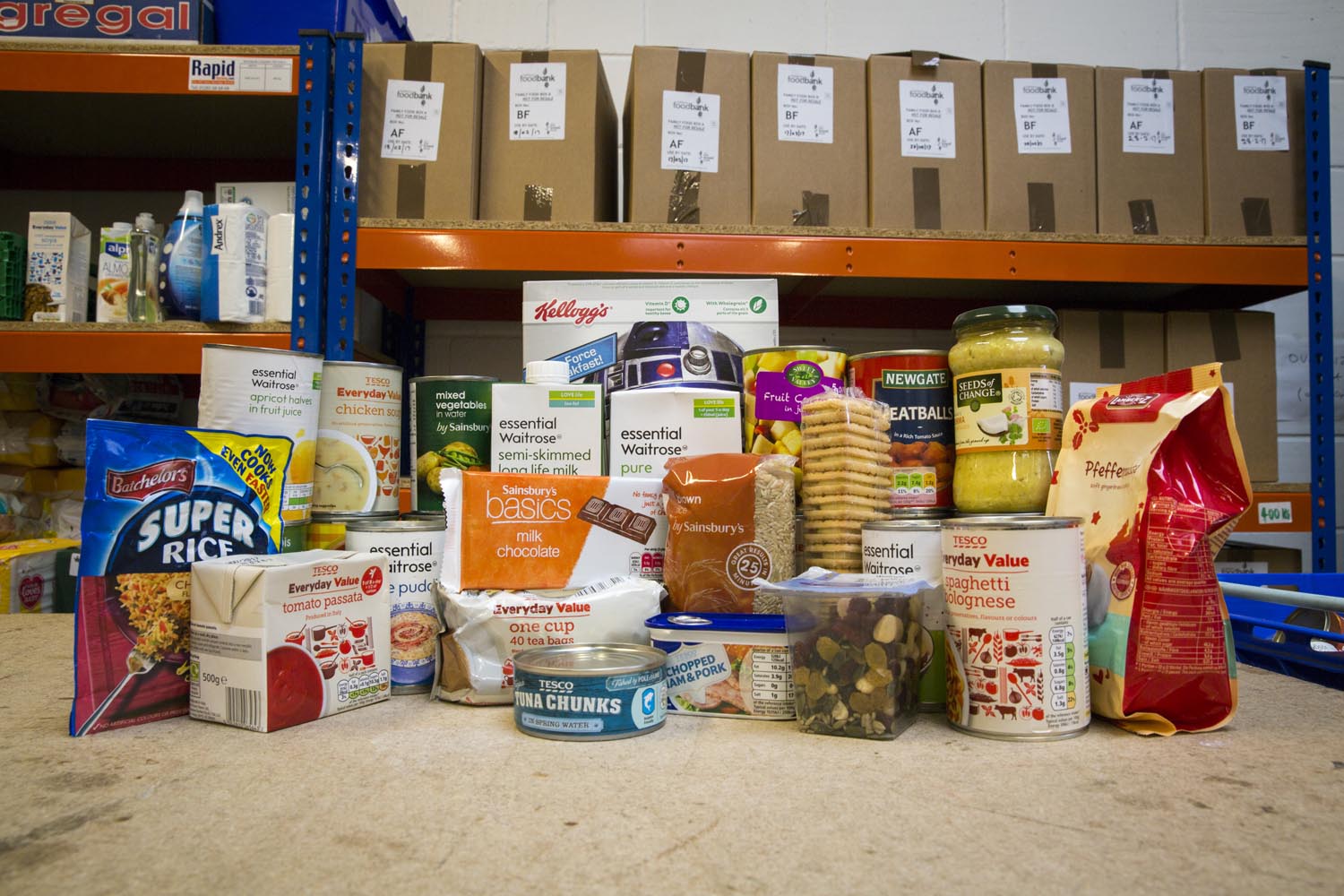 What happens at foodbanks?
