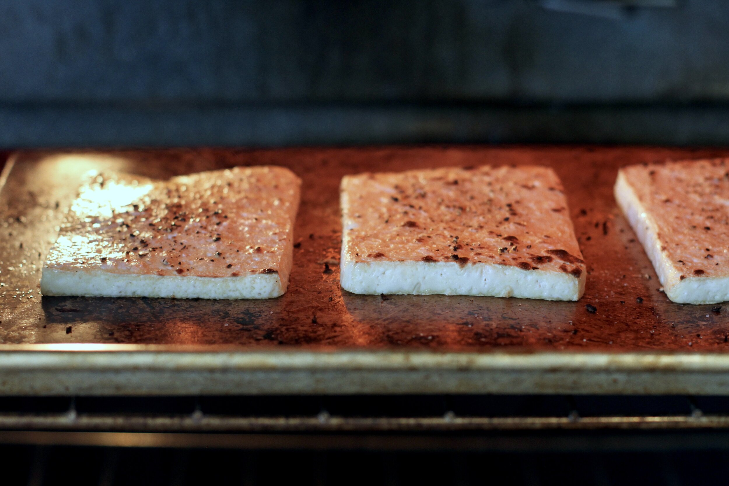 What happens if you broil tofu?