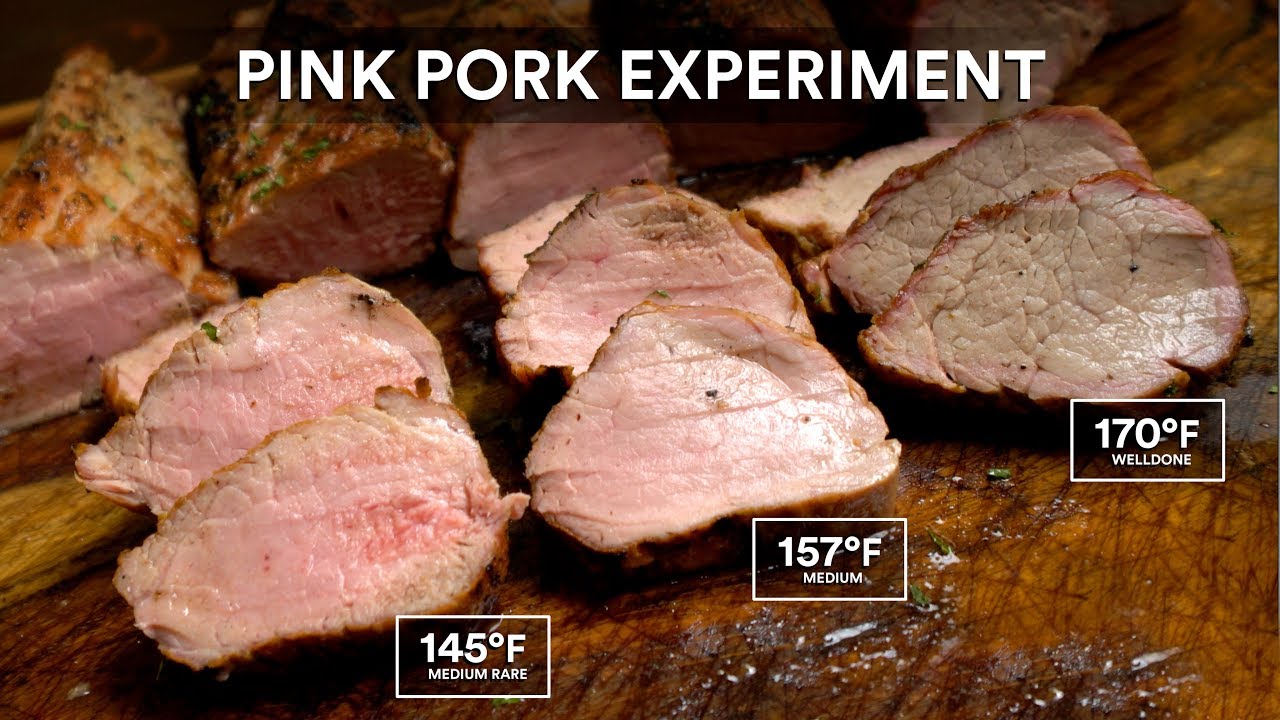 What happens if you eat slightly pink pork?