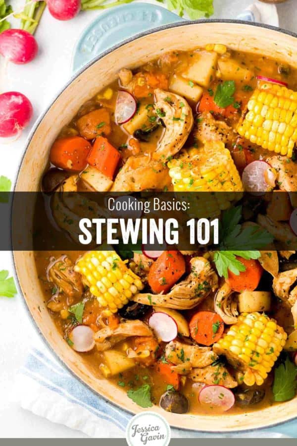 What heat method is stewing?