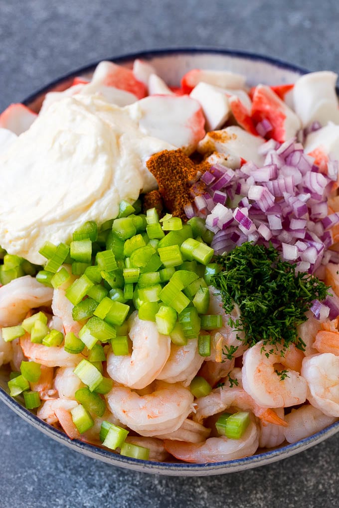 What is a good side for seafood salad?
