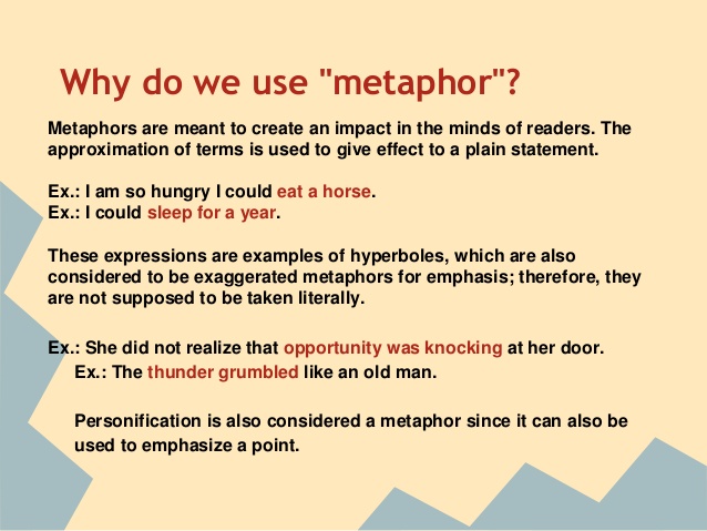 What is a metaphor considered?