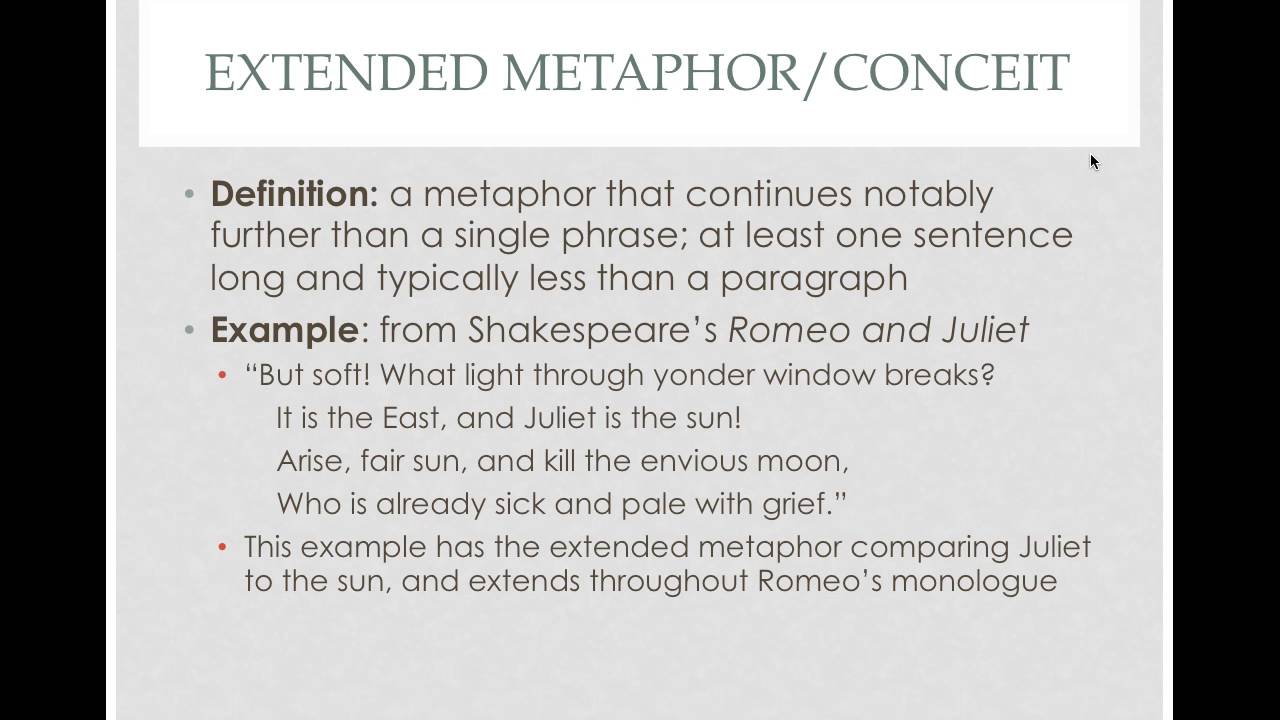 What is a metaphor what are its types?