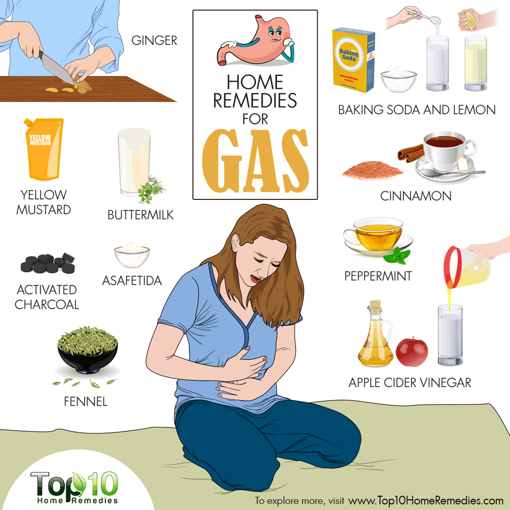What is a natural remedy to relieve gas?