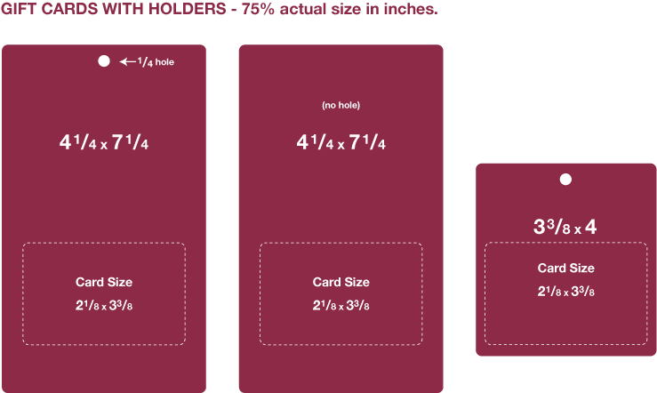 What is a standard gift card?