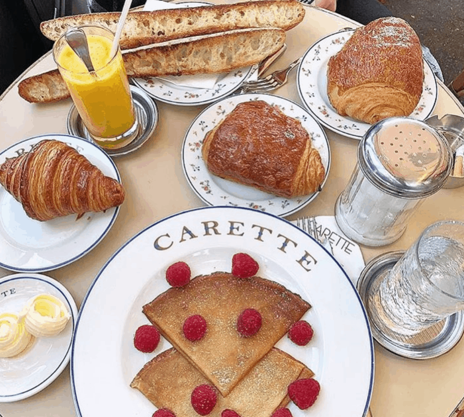 What is a typical Paris breakfast?