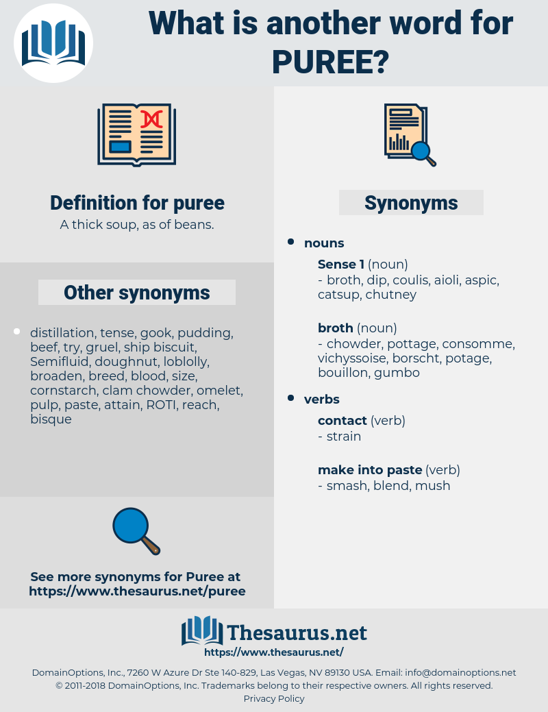 What is another name for a puree?