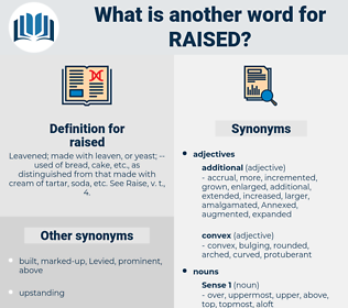 What is another term for raised?