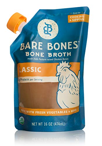 What is bare bones chicken bone broth?