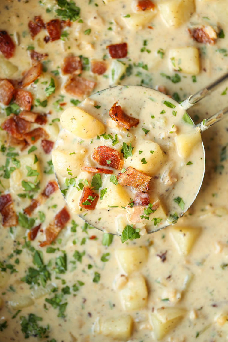 What is clam chowder made of?
