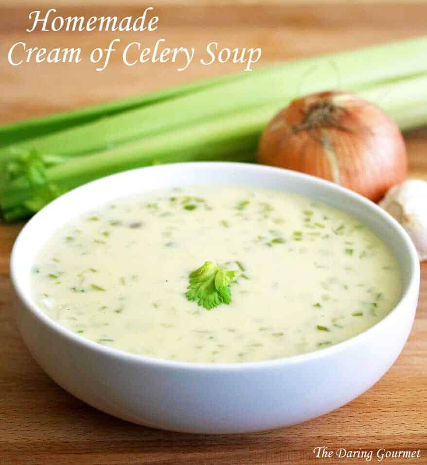 What is cream of celery soup made of?