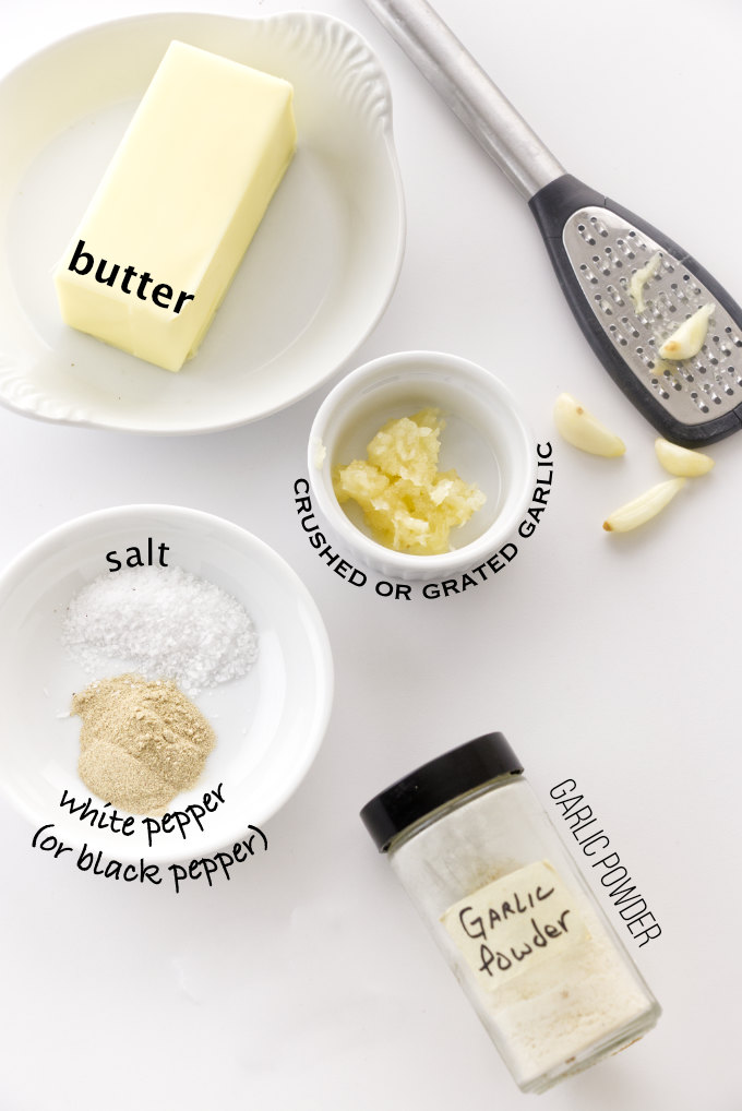 What is garlic butter used for?