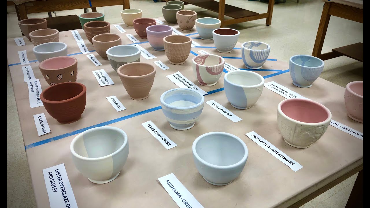 What is glazed pottery?