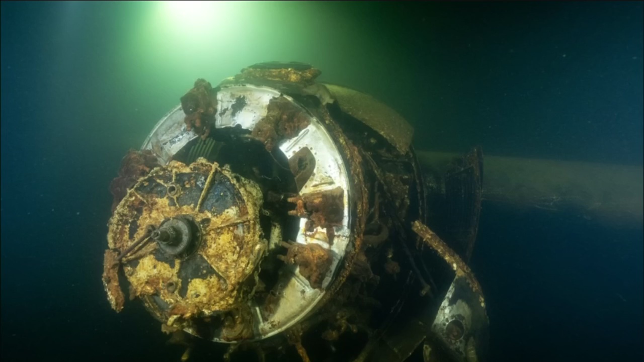 What is in the bottom of Lake Washington?