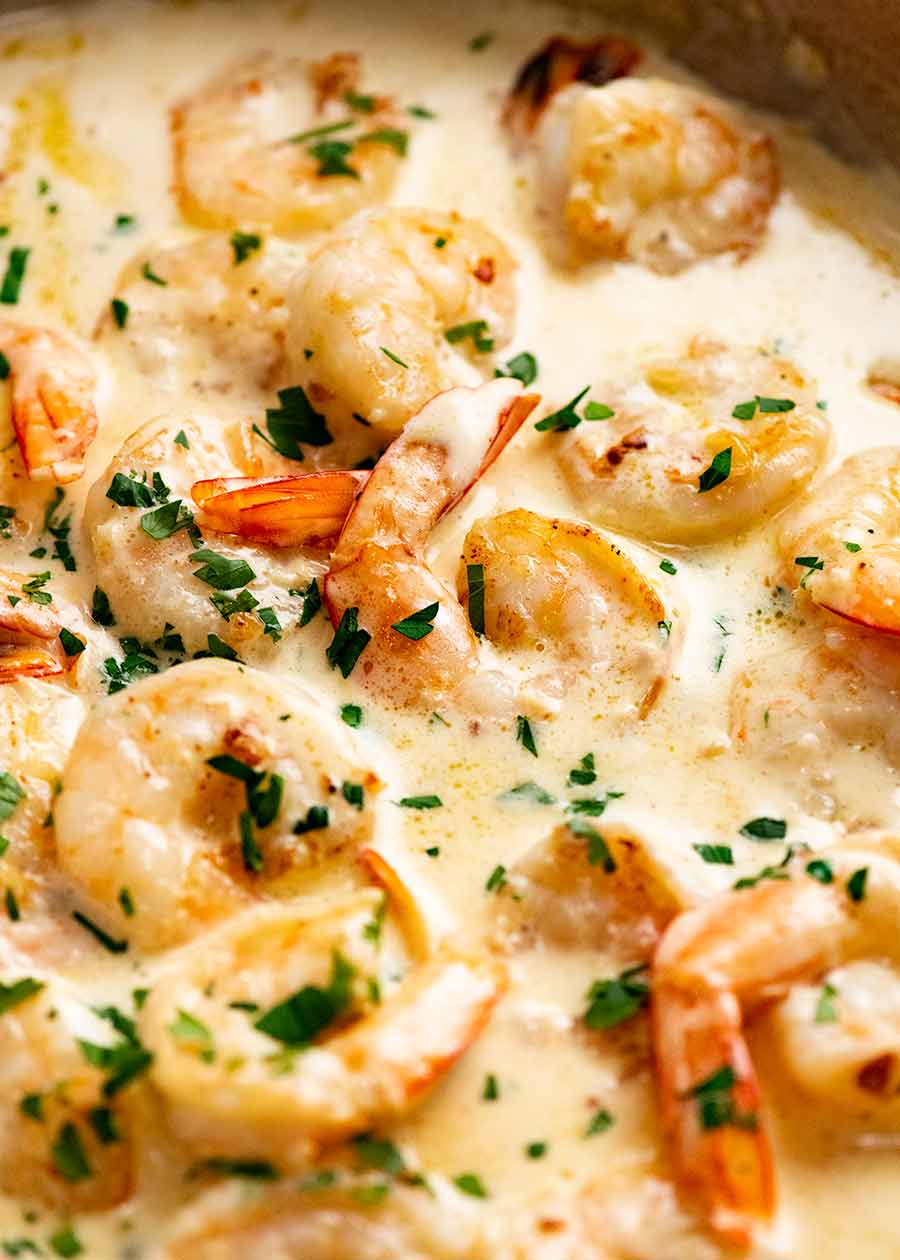 What is prawns in garlic sauce made of?