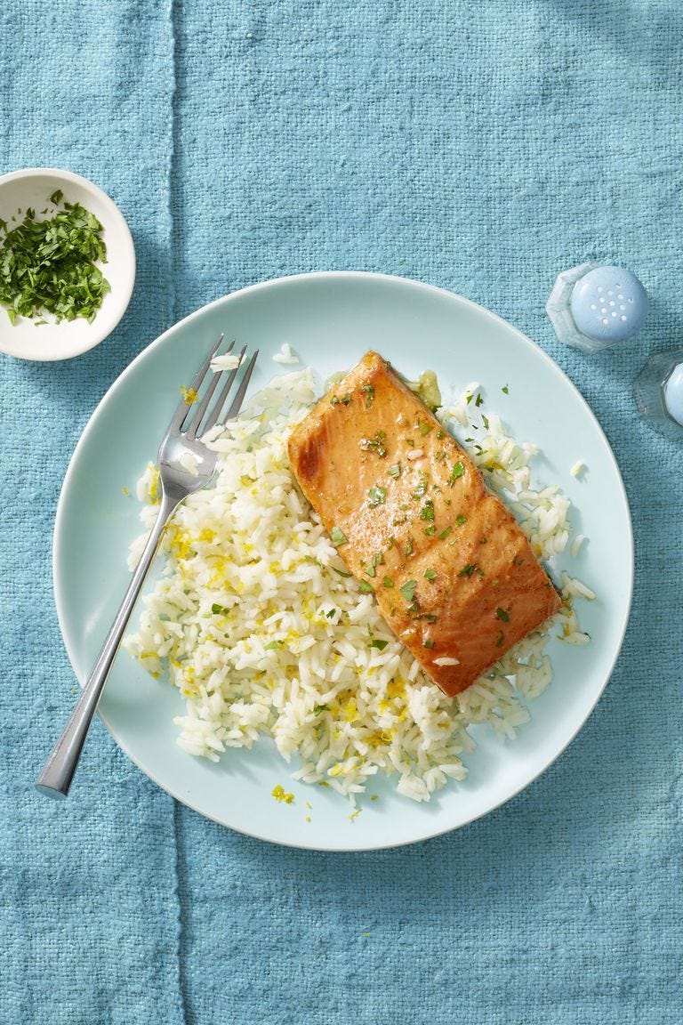 What is the best rice to cook with salmon?
